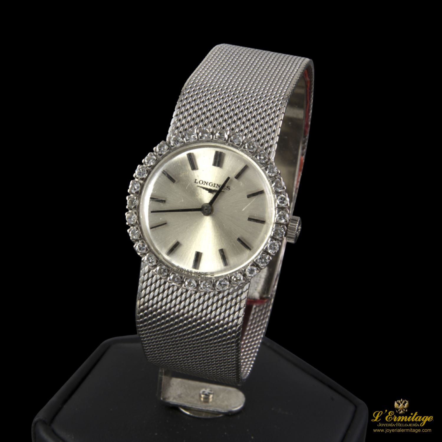 LONGINES SEÑORA ORO BLANCO Y BRILLANTES (SIM) · Joyeria L'Ermitage ...