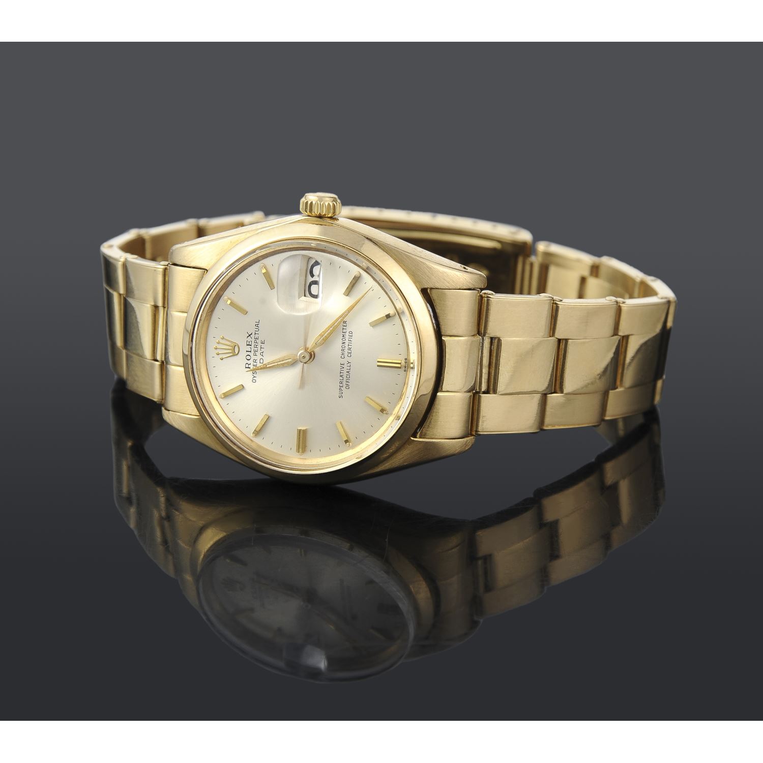 Reloj Rolex Date Oro Amarillo Caballero 34Mm. Automático. Oro Amarillo ...