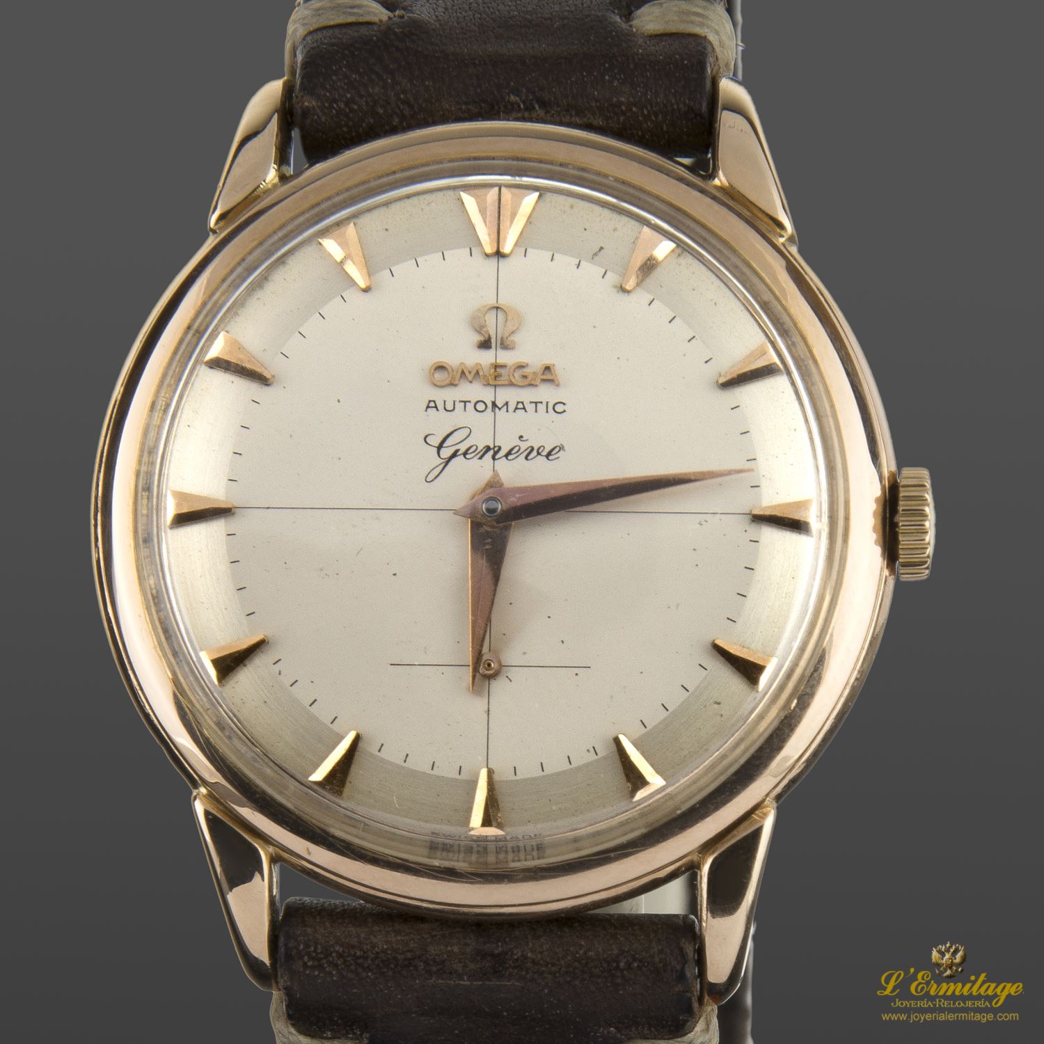 OMEGA CLASSIC ORO ROSA SEGUNDERO PEQUEÑO AUTOMÁTICO CABALLERO 34MM ...