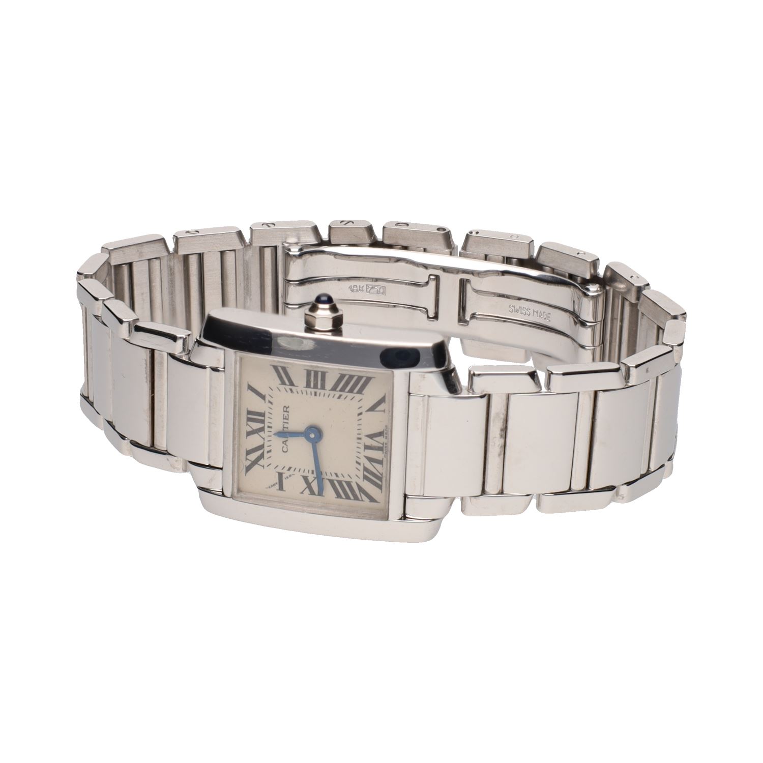 Reloj Cartier Tank Frances Oro Blanco Señora.. Cuarzo. Oro Blanco ...