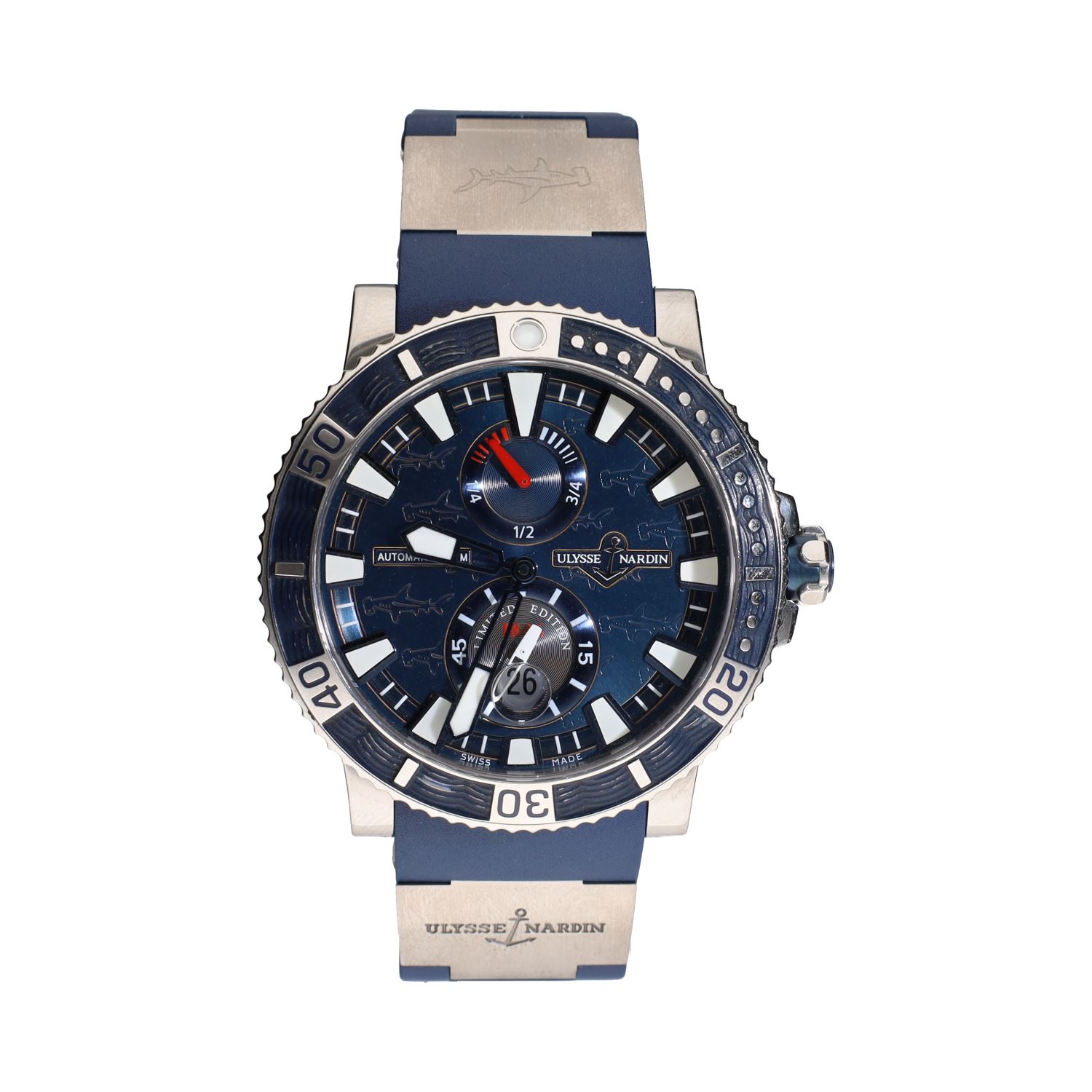 Reloj Ulysse Nardin Maxi Marine Diver Hammerhead Shark Acero.. Automático. Acero. Reloj De ...